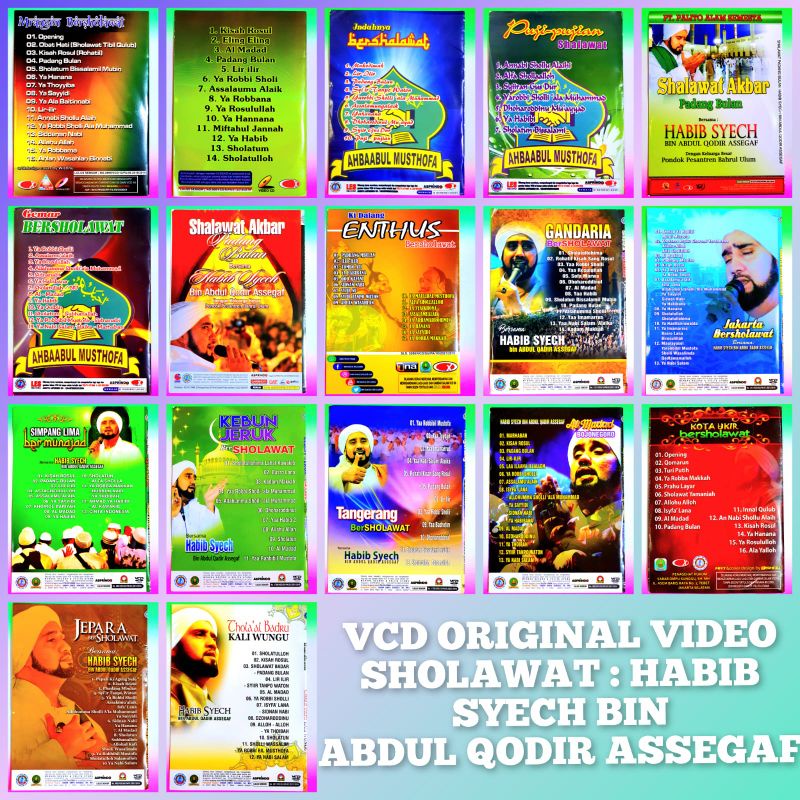 Jual KASET VCD LAGU HABIB SYECH BIN ABDUL QADIR ASSEGAF-KASET VCD LAGU SHOLAWAT-KASET VCD ...