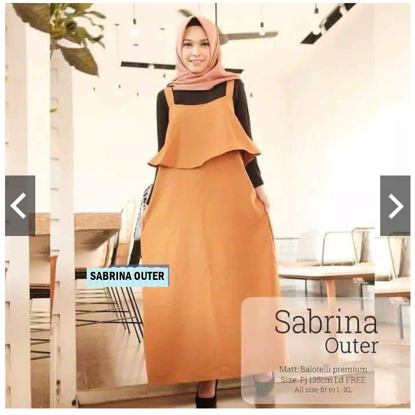 Jual Sabrina Outer / Overall Dress Remaja Wanita Kekinian - KBJ ...