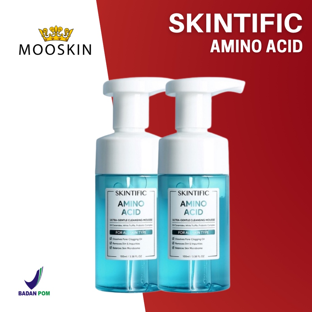 Jual Skintific Amino Acid Ultra Gentle Cleansing Mousse 100ml Facial ...