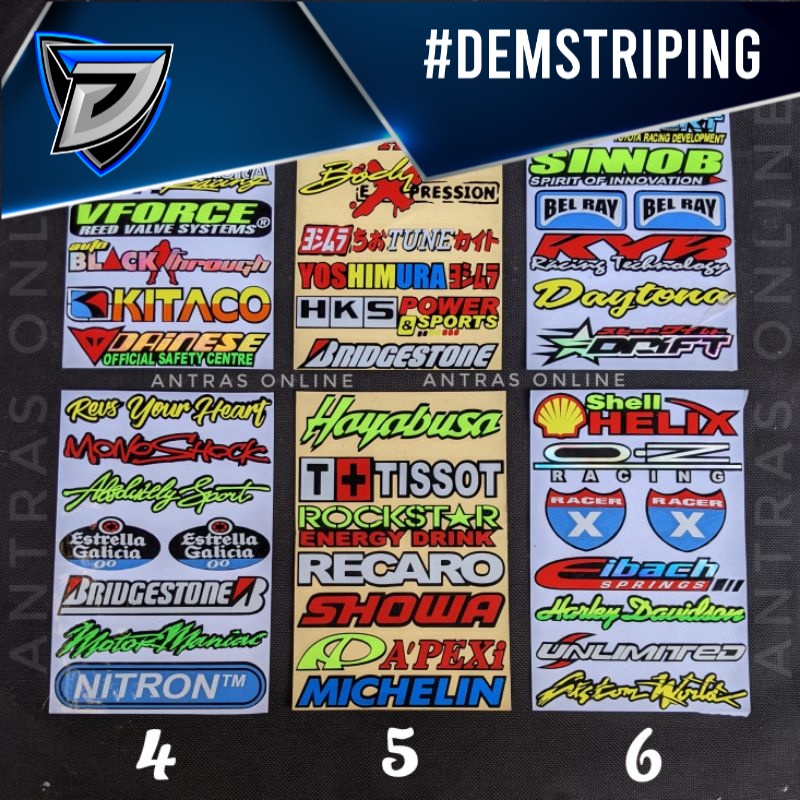 Jual stiker cutting sponsor motoGP balap racing cuting papanan sticker ...