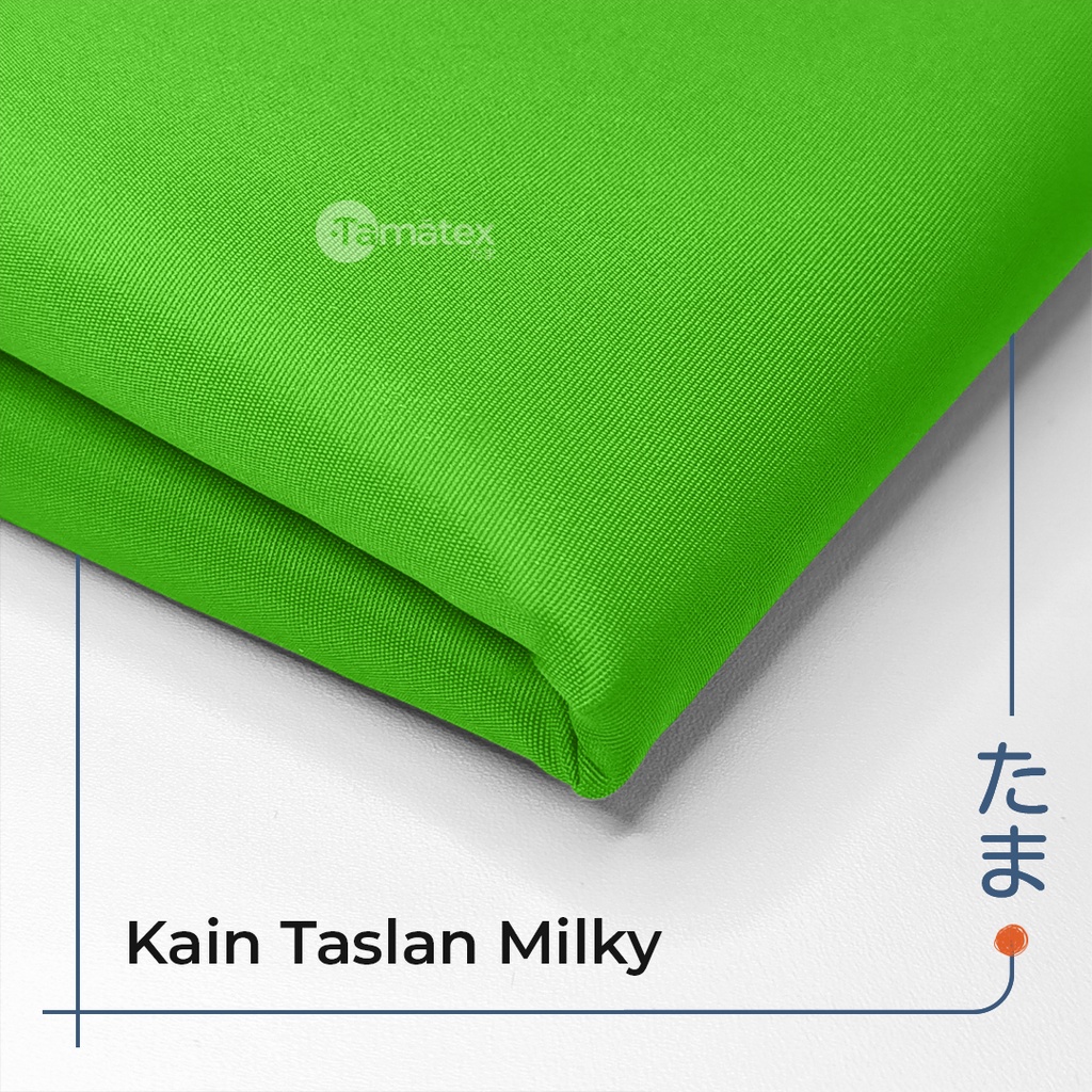 Jual KAIN TASLAN MILKY WATERPROOF LEM PUTIH POLYESTER TASLAN MICRO ...