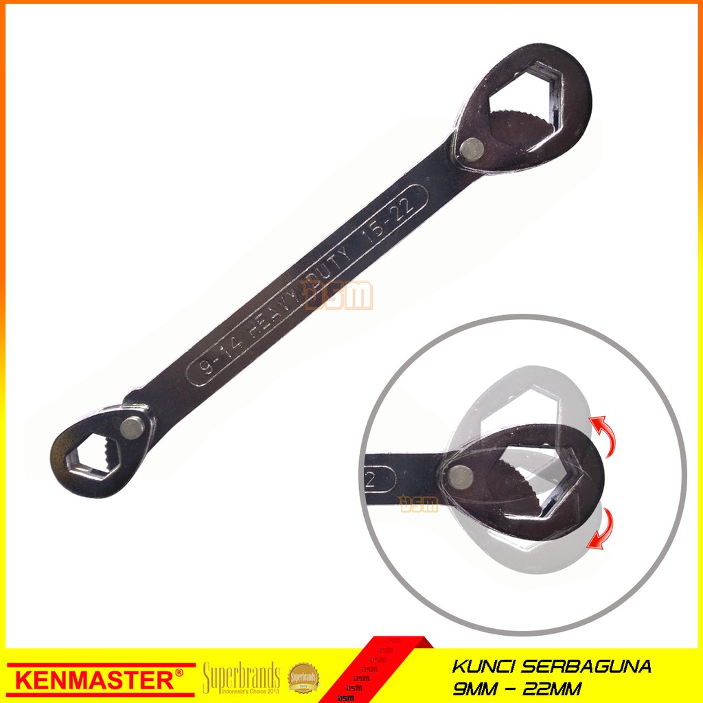 Jual Kenmaster / Kunci Serbaguna 9-22mm / Tool set / Kunci Ring / Snap ...