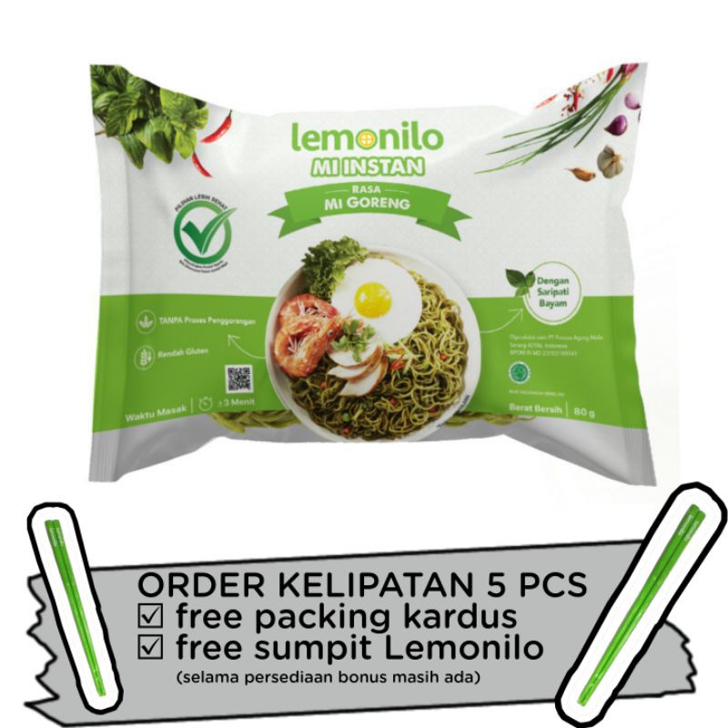 Jual Lemonilo Mie Goreng Mie Instant Sehat @70 gram | Shopee Indonesia