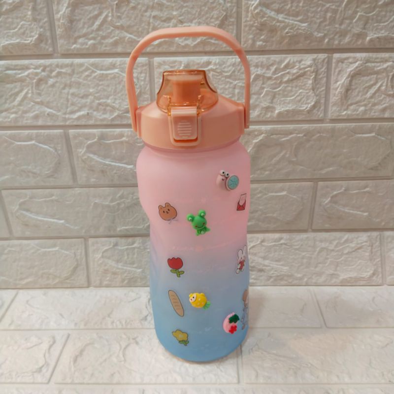Jual BOTOL GRADIASI 2 LITER FREE STIKER 2D DAN 3D//BOTOL VIRAL | Shopee ...