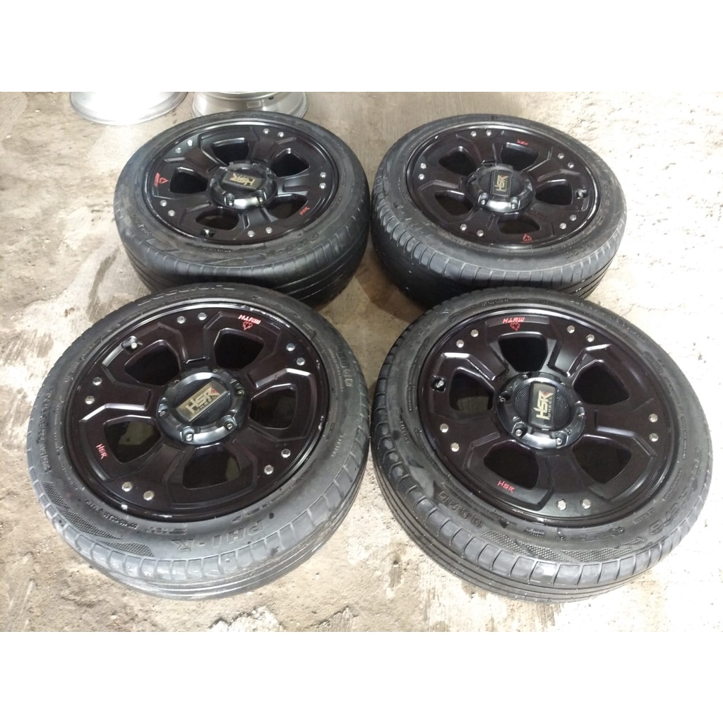 Jual velg pelek mobil racing hsr seken myth 05 ring 18 bonus ban pcd 5/ ...