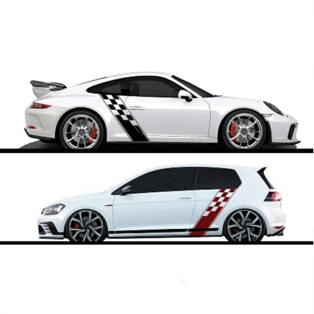 Jual Stiker mobil racing stiker variasi pintu mobil stiker mobil ...