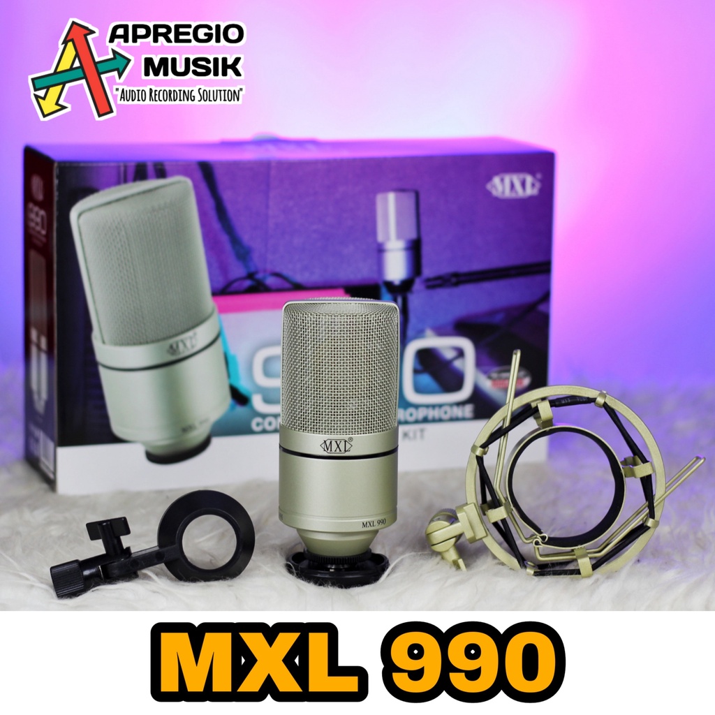 Jual MXL 990 MXL990 Mic Condenser XLR With shockmount | Shopee Indonesia