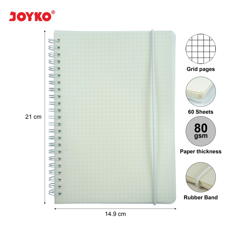 Jual Grid Notebook Diary Agenda Buku Catatan Kotak-Kotak Joyko NB-700 ...