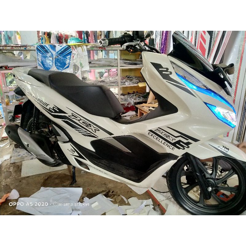 Jual Stiker Pcx 150 / Stiker Pcx Body / Stiker Pcx Putih / Stiker Keren ...