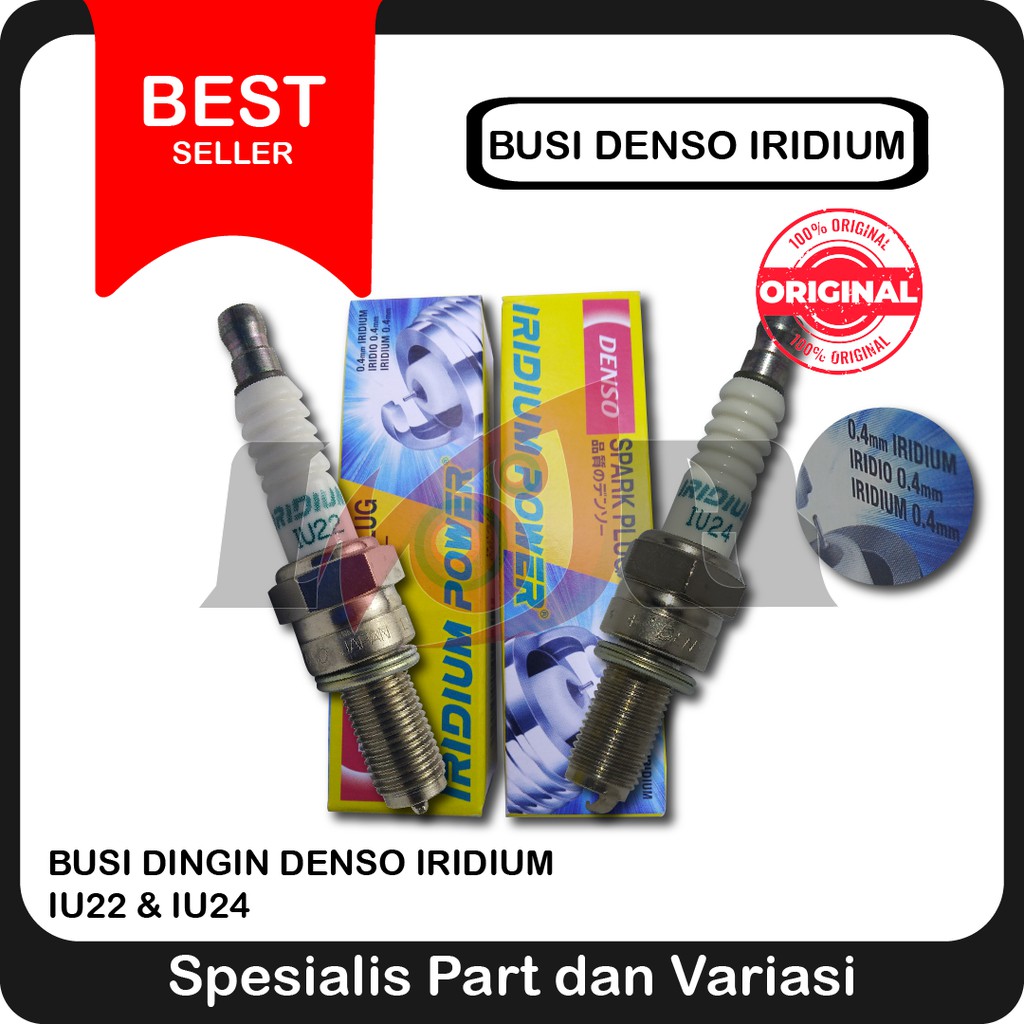 Jual Busi Dingin Denso Iridium IU22 IU24 IU27 Vario Vixion Beat Xeon ...