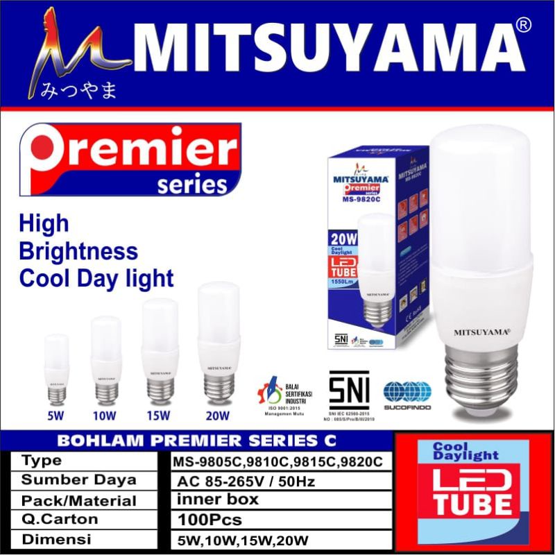 Jual Lampu LED MITSUYAMA PREMIER 20watt | Shopee Indonesia