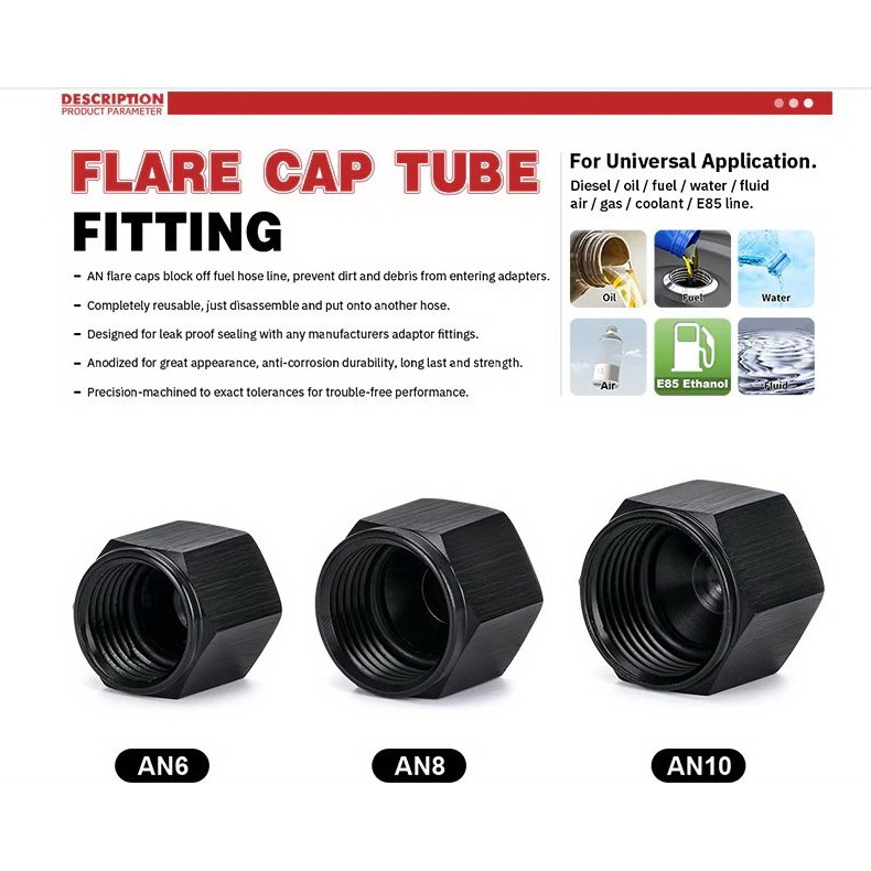 Jual DOP TUTUP CAP AN6 AN8 AN10 UNIVERSAL SESUI FOTO DAN DIMENSI ...
