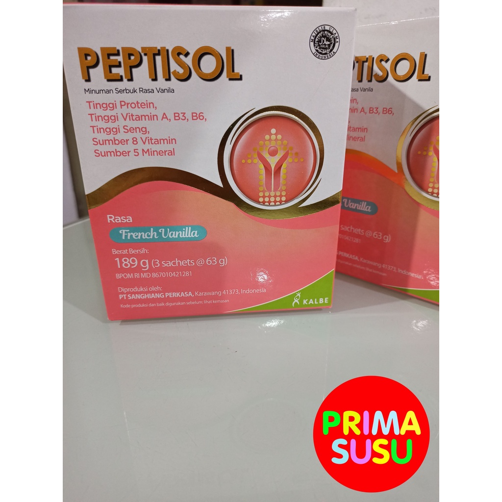 Jual Peptisol Susu Tinggi Protein 189 Gr Rasa Vanila | Shopee Indonesia