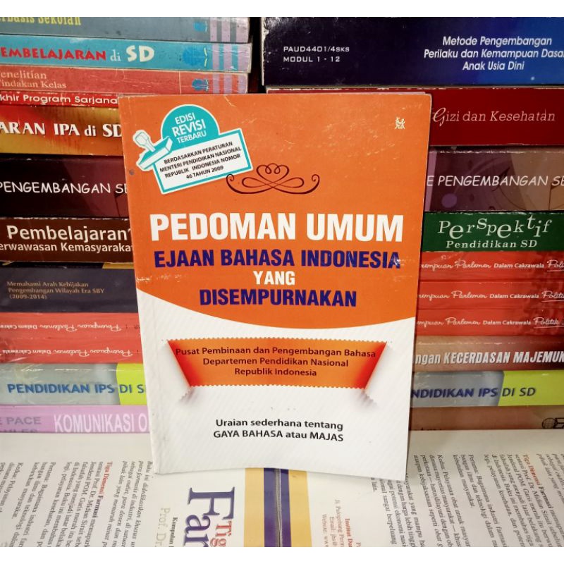 Jual ORIGINAL BUKU PEDOMAN UMUM EJAAN BAHASA INDONESIA YANG DISEMPURNAKAN | Shopee Indonesia