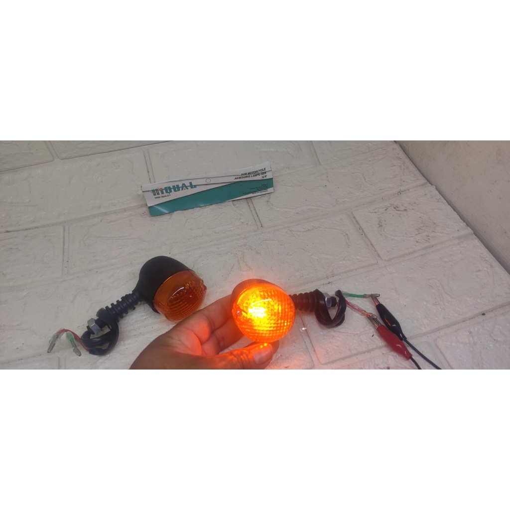 Jual lampu sen motor/Lampu Sein Model Bulat Tawon universal | Shopee ...