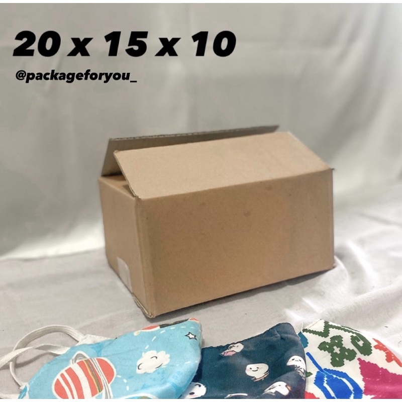 Jual Kardus/Kotak/Box Polos Ukuran 20x15x10 Murah Baru Packing ...