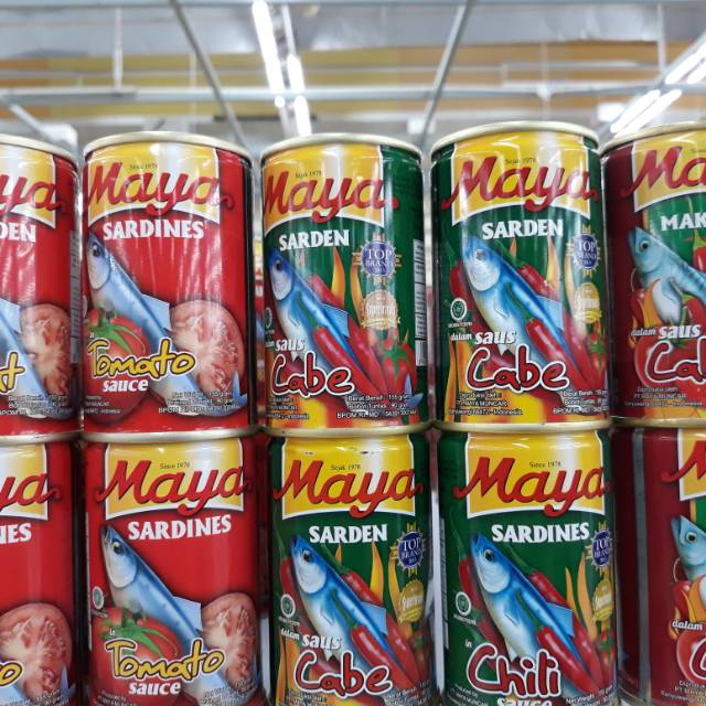 Jual Sarden maya 155gr ( cabe dan tomat ) | Shopee Indonesia