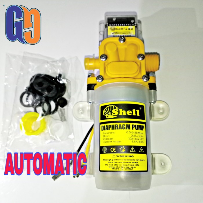 Jual SHELL POMPA TEKANAN TINGGI HIGH PRESSURE DIAPHRAGM DC 12V | Shopee ...