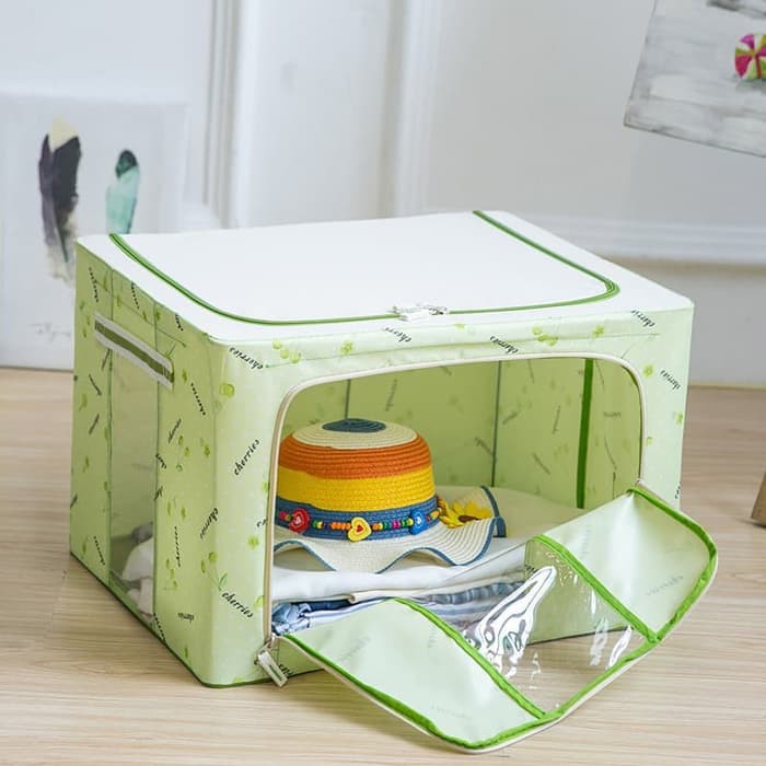 Jual STORAGE BOX 66 liters frame baja Double Zipper Large Box 66L A697 ...