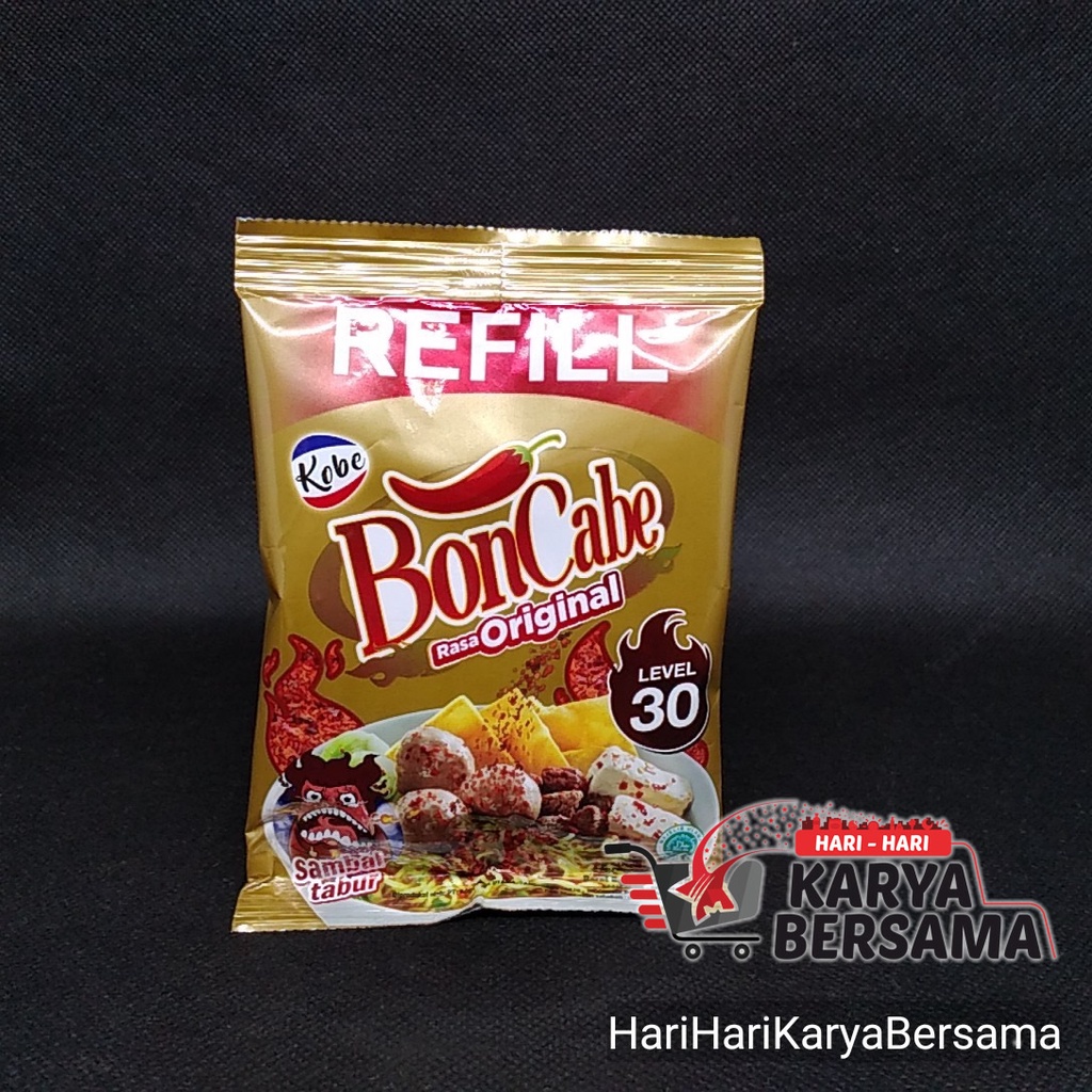 Jual KOBE BON CABE SAMBAL TABUR ORIGINAL REFILL LEVEL 30 35GR | Shopee ...