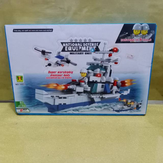 Jual bootleg yoyo 18002 brick blok kapal perang angkatan laut navy ...