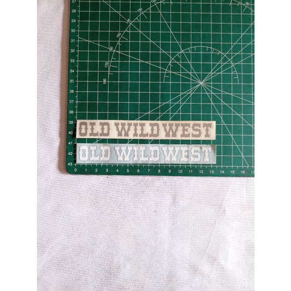 Jual Stiker Helm Motor Old Wild West Cutting Oracal | Shopee Indonesia