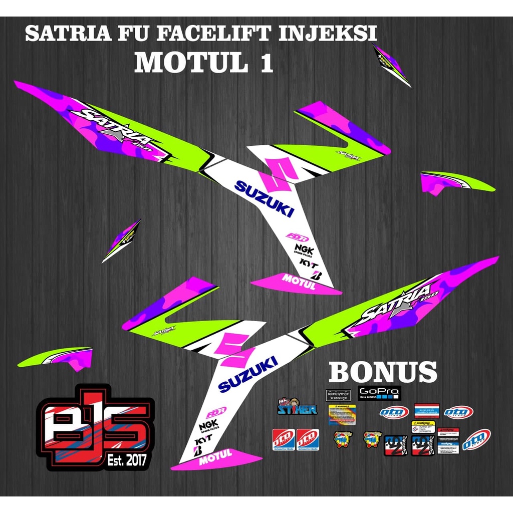 Jual Striping satria fu facelift - Stiker Decal suzuki satria fu ...
