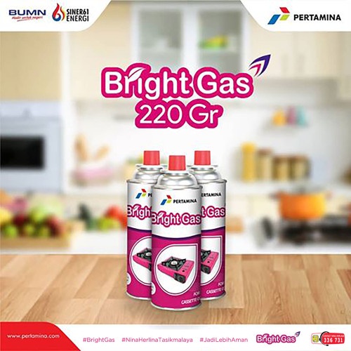 Jual BRIGHT CAN GAS 220 GRAM / TABUNG GAS KALENG PORTABLE BRIGHTGAS CAN ...
