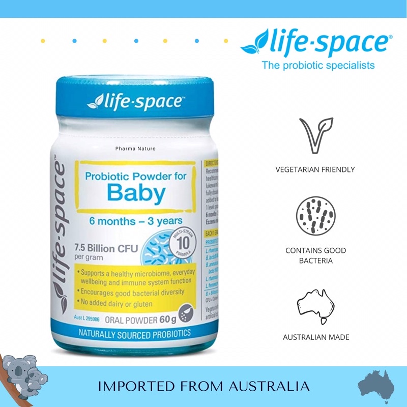 Jual LIFE SPACE PROBIOTIC POWDER FOR BABY 60 gr / LIFESPACE PROBIOTIK ...