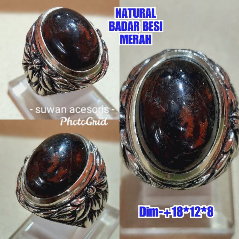 Jual BATU AKIK BADAR BESI MERAH NEMPEL MAGNET 02 | Shopee Indonesia