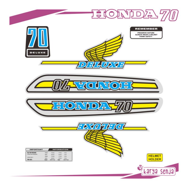 Jual STIKER HONDA C70 STD | Shopee Indonesia