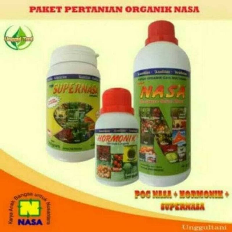 Jual Paket Pertanian Organik NASA ( POC 500cc - Harmonik 100cc - Super Nasa 250gr ) | Shopee ...
