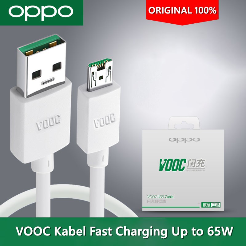 Jual KABEL OPPO FAST CHARGING VOOC MICRO USB DAN USB TYPE C KUALITAS ...