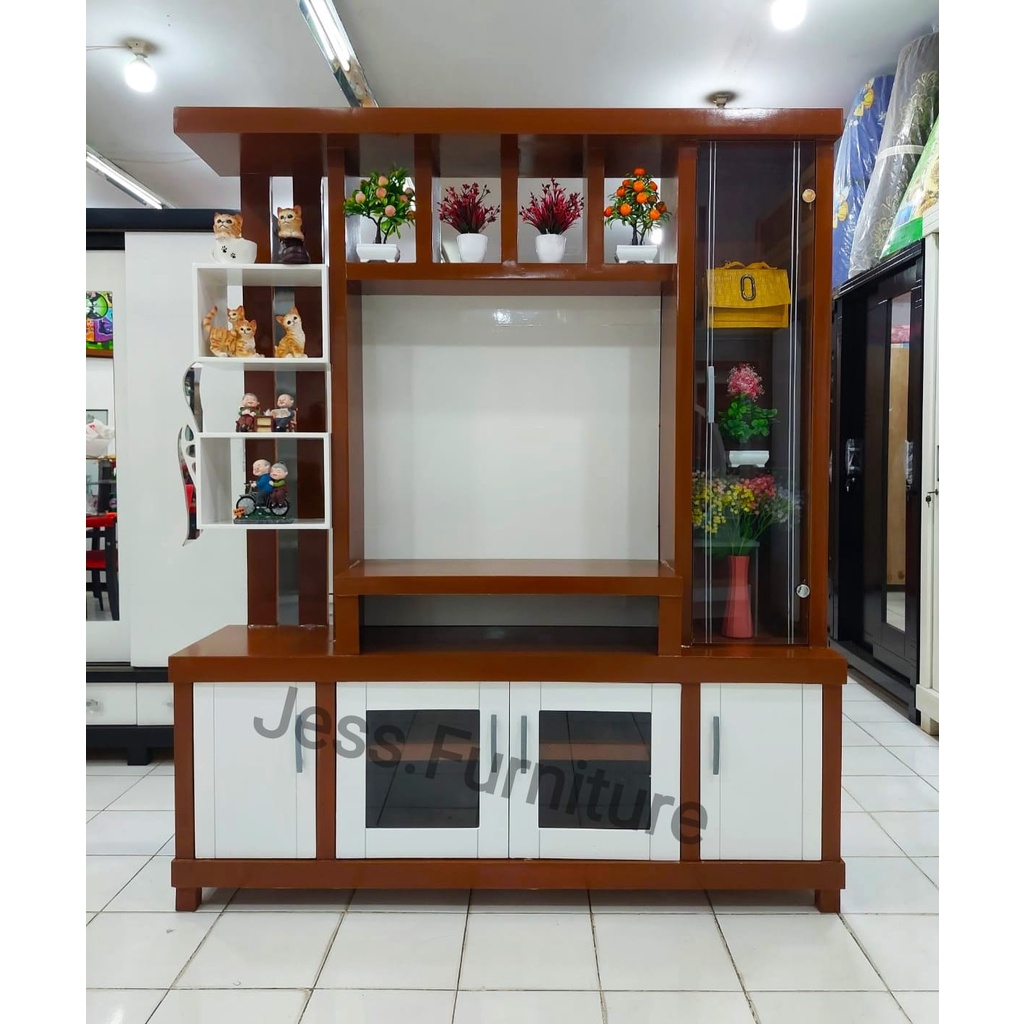 Jual Pajangan TV 32in Partisi TV Minimalis / partisi ruangan /Bufet TV ...