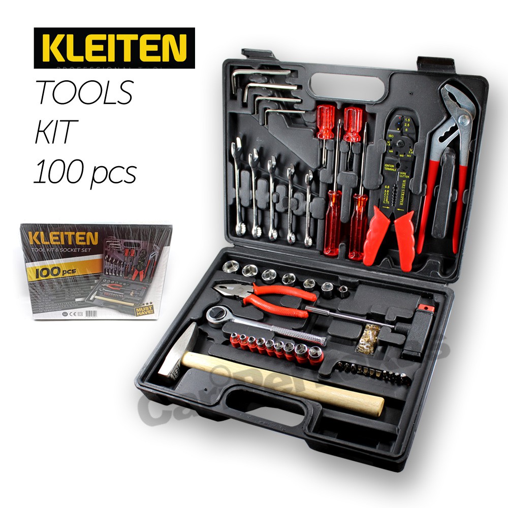 Jual Tool Kit Set 100 Pcs - Toolkit Set - Tools Kit Koper Lengkap ...