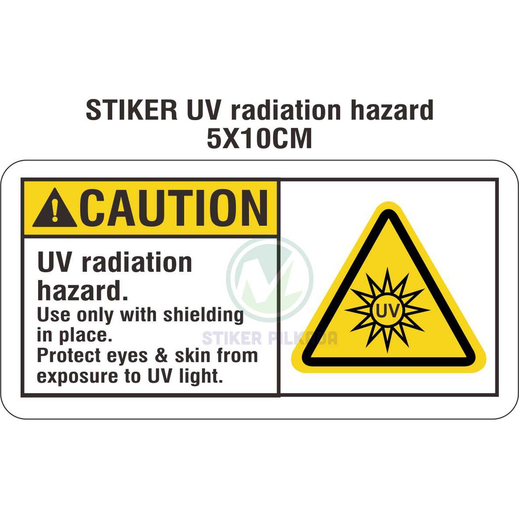Jual STIKER UV RADIATION HAZARD | Shopee Indonesia