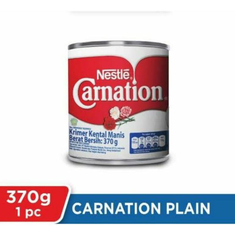 Jual Carnation Susu Krimer Kental Manis Kemasan 370 Gram | Shopee Indonesia
