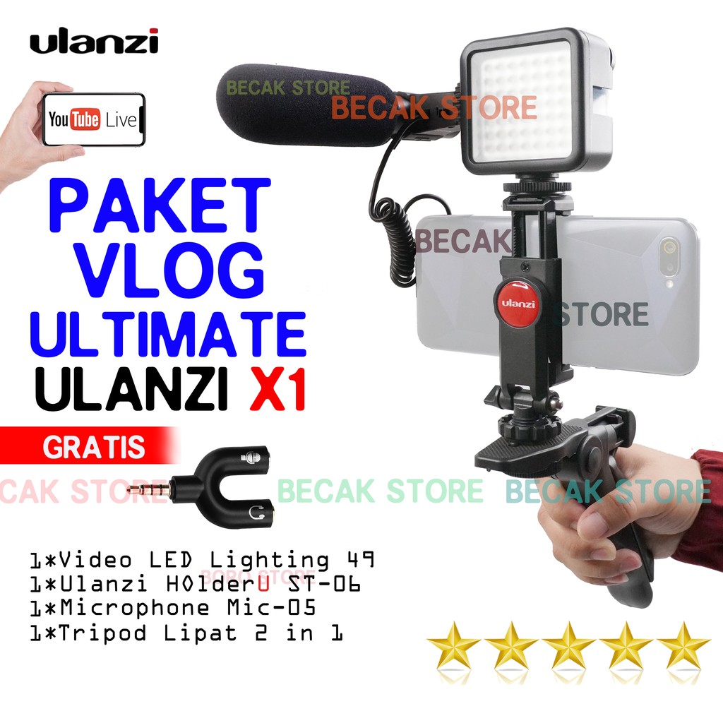Jual Paket Vlog Ultimate X1 Vlogger Vlogging dan Livestreaming Midio ...