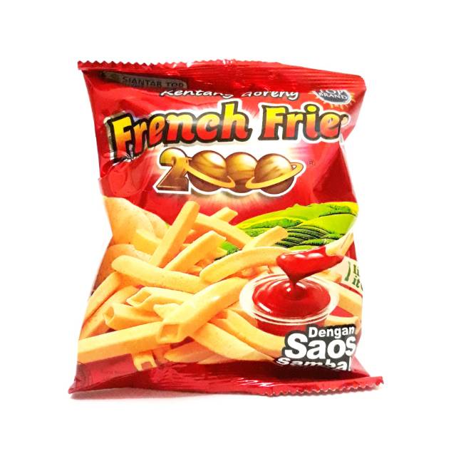 Jual French Fries Makanan Ringan Ciki Kentang 9 gram x 5 pcs | Shopee ...