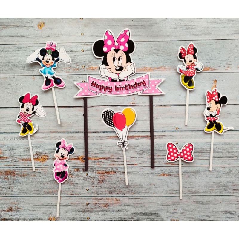 Jual satu 1 set topper toper hiasan tusukan kue cake nasi tumpeng ...