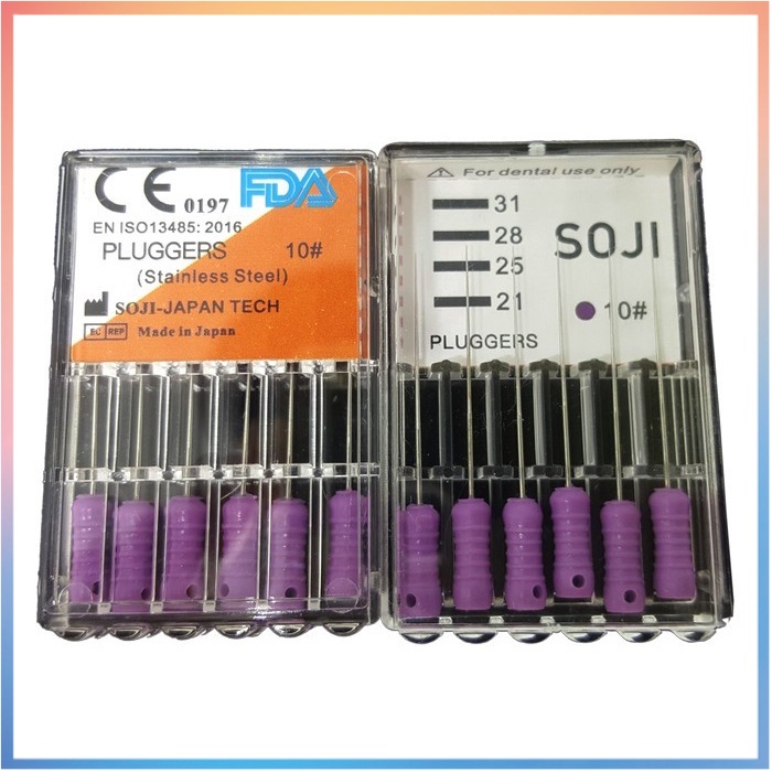 Jual Dental Jarum Endo Pluggers Stainless Steel UKURAN #10 - 25 mm ...