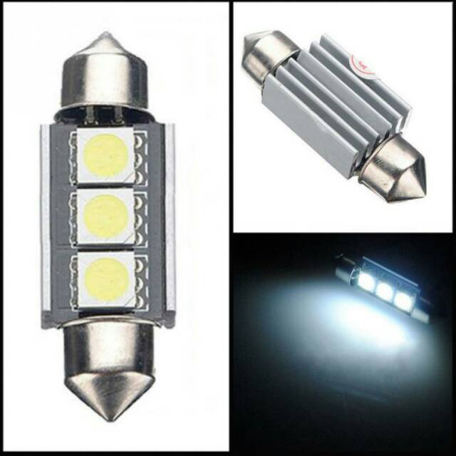Jual Lampu Interior Mobil LED Canbus 36mm C5W DE3423 3 SMD 12V 2 PCS ...
