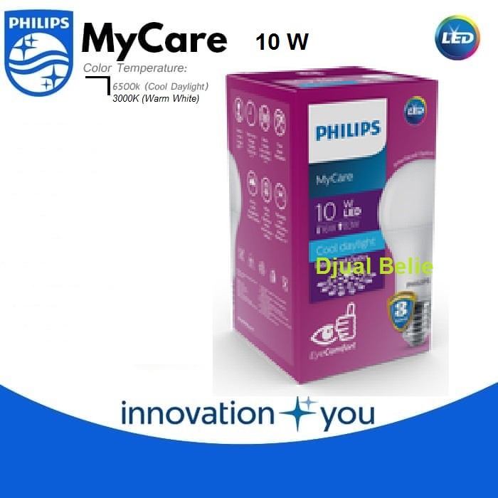 Jual "PHILIPS" LED Bulb 10 W 6500 K 3000 K MyCare (Setara Bohlam Pijar 83 W) 1020 Lumen E27 230 ...