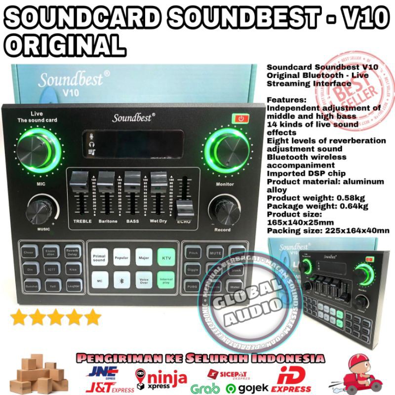 Jual Soundcard Soundbest V10 Original Bluetooth - Live Streaming Interface / soundbest soundcard ...