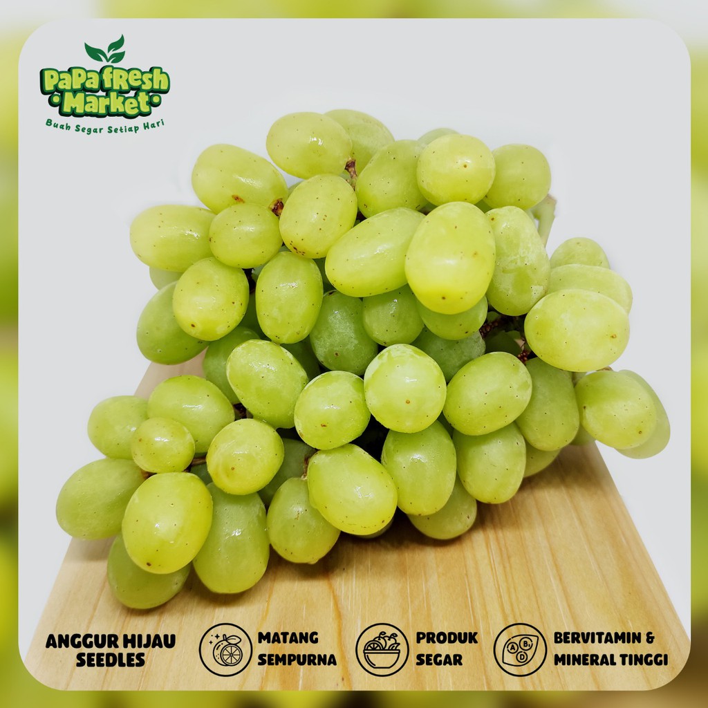 Jual Anggur Autum Hijau Tanpa Biji - ( 230 GR ) | Shopee Indonesia