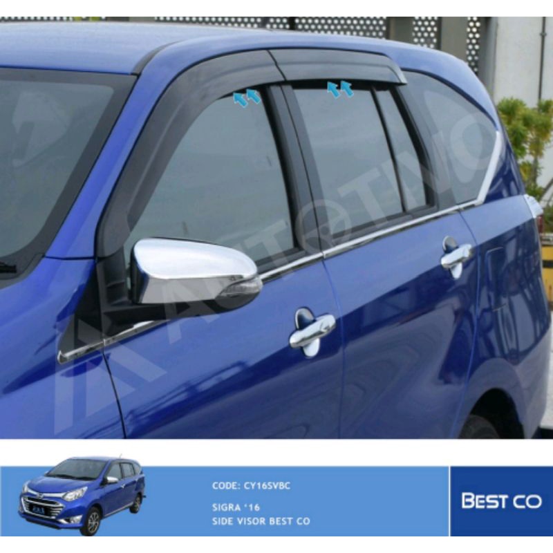 Jual Talang Air Daihatsu Sigra Side Visor Original Injection | Shopee Indonesia