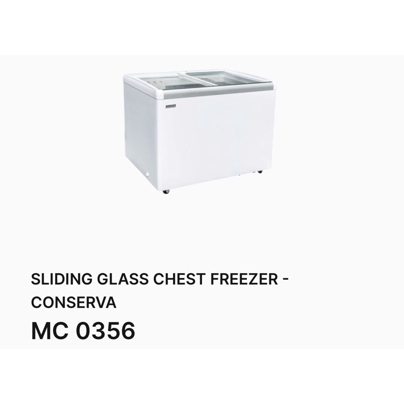Jual Promo Sliding Glass Freezer Modena tipe MC-0356 ( 336 liter ...