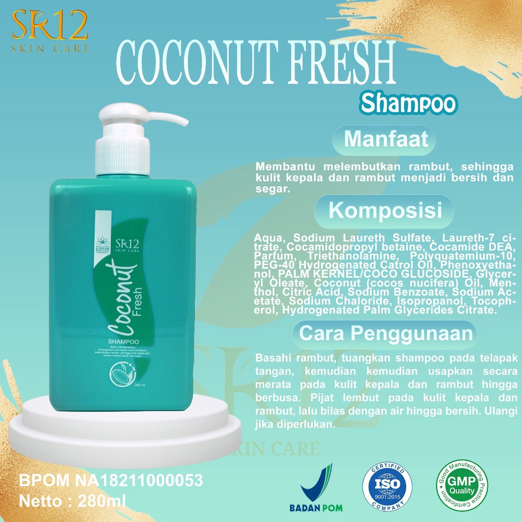 Jual COCONUT FRESH SHAMPO SR12 - SHAMPO DANDRUFF / SHAMPO PALING AMPUH ATASI KETOMBE / SAMPO ...
