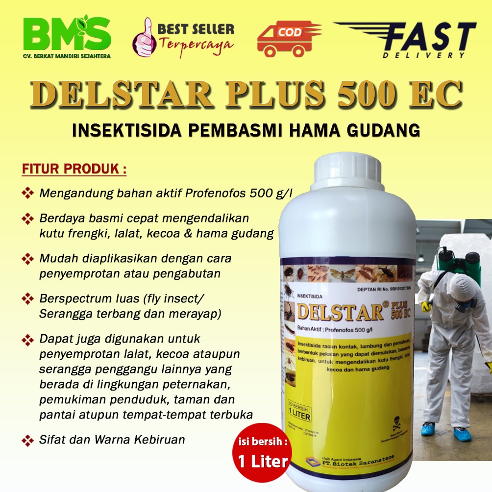 Jual DELSTAR PLUS 500 EC Insektisida Pembasmi Hama Serangga Pada Gudang ...