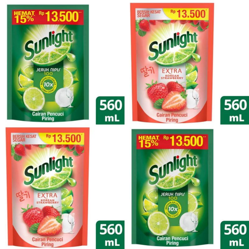 Jual SUNLIGHT SABUN CUCI PIRING 560ML | Shopee Indonesia